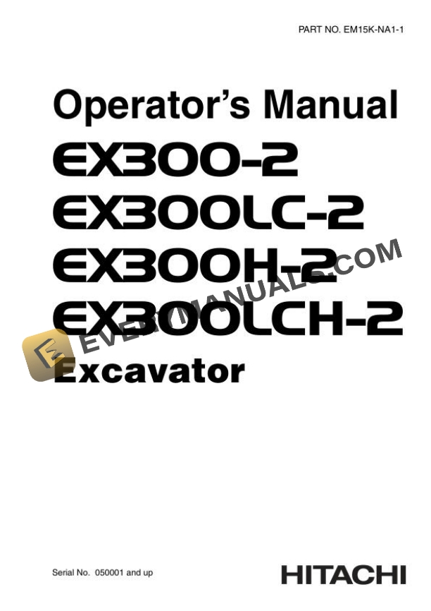 Hitachi Operator Manual PDF