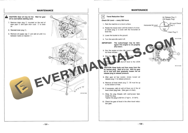 Hitachi EX550-3 EX550LC-3 EX600H-3 EX600LCH-3 Excavator Operator Manual ...