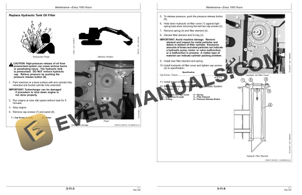 John Deere 135 P-tier Gen-A Excavator Operator Manual OMT480092X019