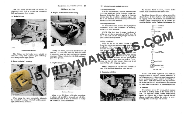 John Deere 2010 Row-Crop Utility Tractor Operator Manual OMT14690