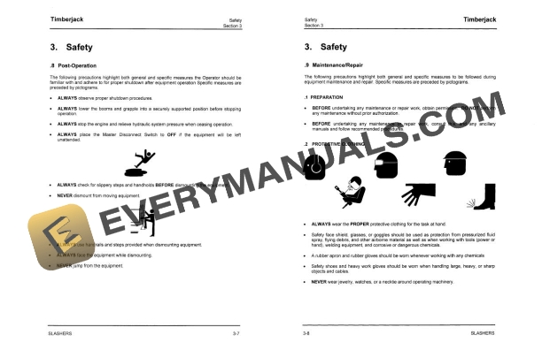 John Deere 40 inch and 58 inch Slasher (All Versions) Operator Manual OMF306980