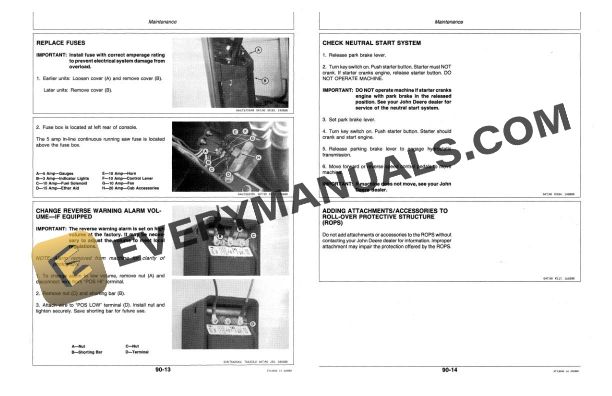John Deere 643 Feller Buncher Operator Manual OMT84415