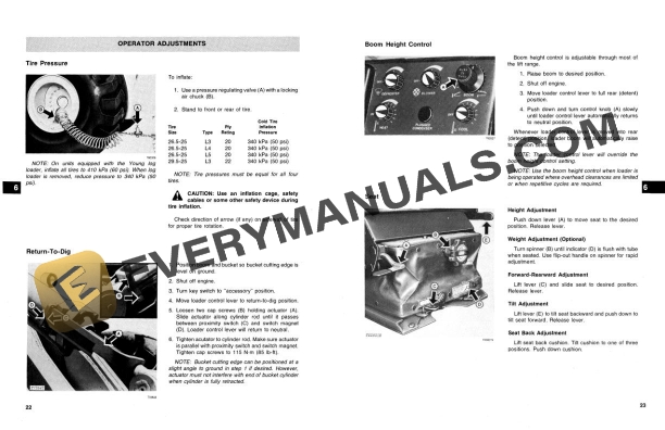 John Deere 844 Loader Operator Manual OMT74006