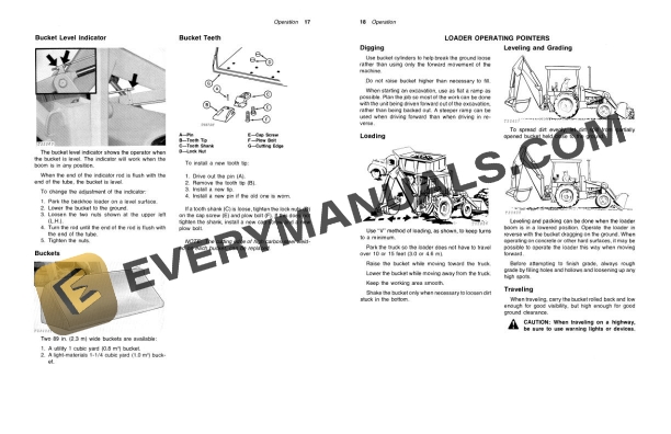 John Deere JD410 Backhoe Loader Operator Manual OMT66840
