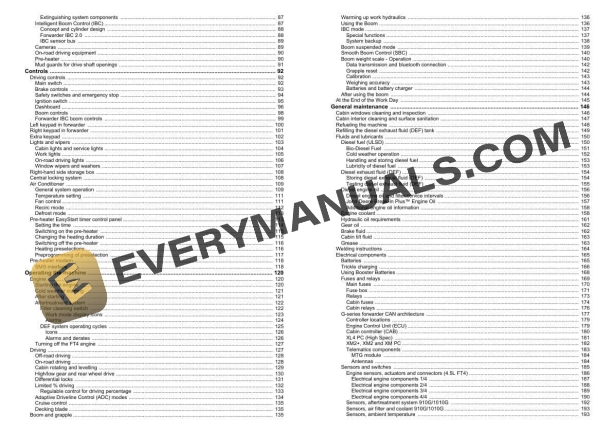 John Deere Timberjack 910G 1010G Final Tier 4 CTL Forwarder Operator Manual F712228